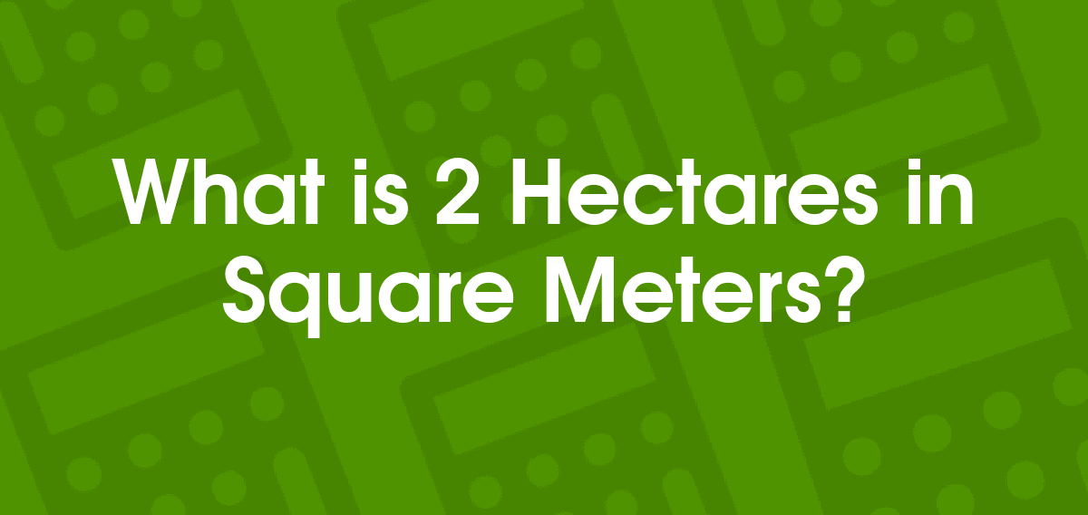 2 Hectares to Square Meters | 2 ha to m2